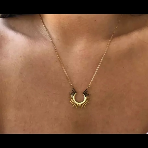 Jewelry | Sunrise Pendant Gold | Poshmark